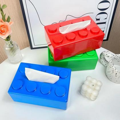 Colorful Building Block Design Tissue Box Holders on Luulla