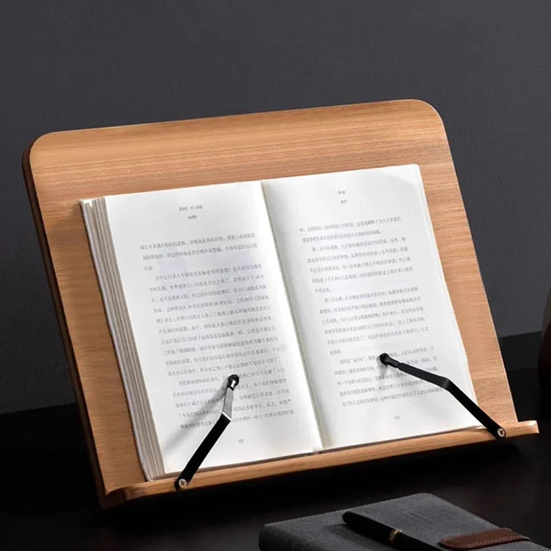 Adjustable Wooden Bookstand For Desk Reading Holder on Luulla