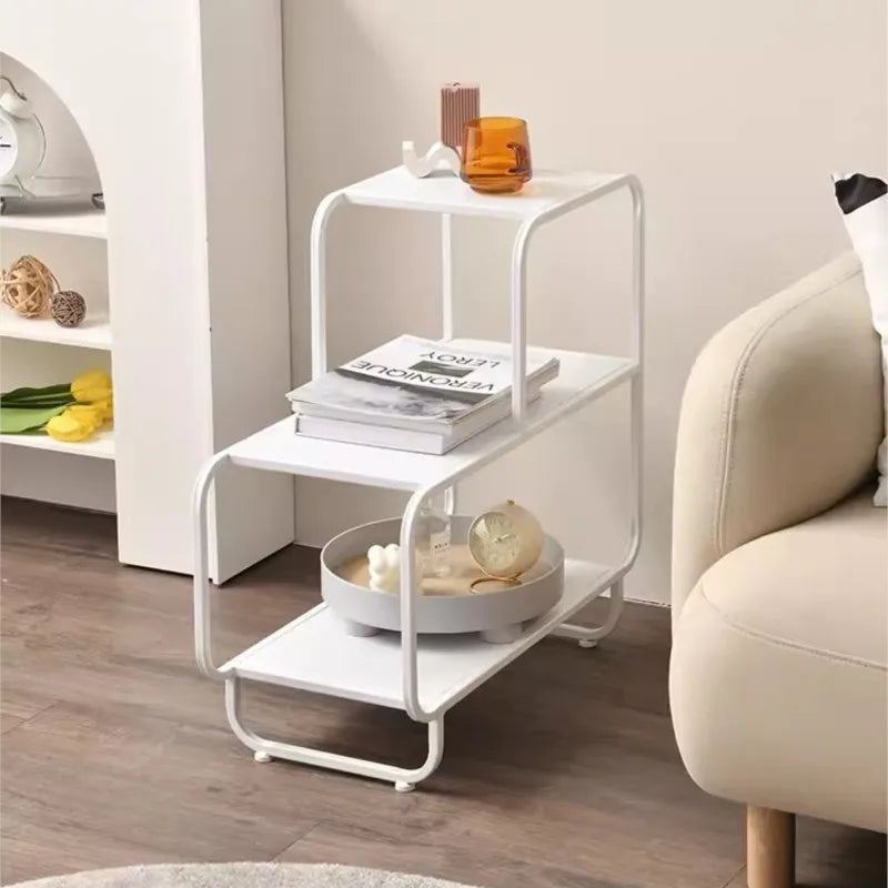 Modern 3-tier White Metal Storage Organizer Rack on Luulla