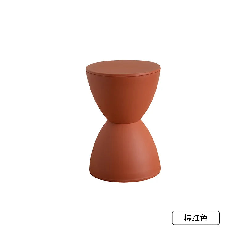 Modern Hourglass Shape Stools In Assorted Colors on Luulla
