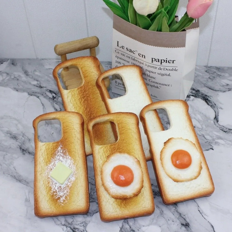Fun Breakfast Toast Design Phone Cases on Luulla