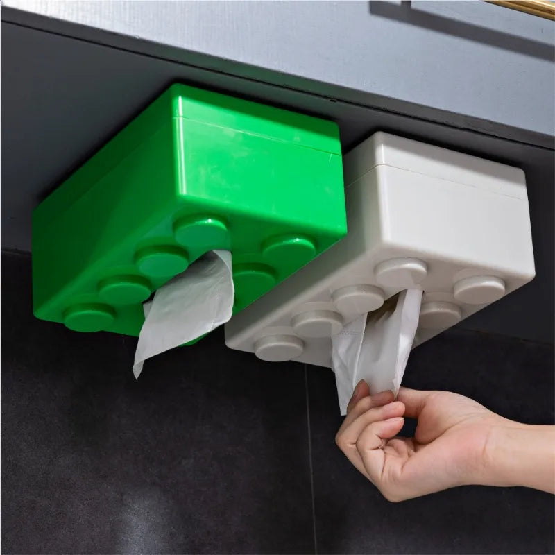 Colorful Building Block Design Tissue Box Holders on Luulla