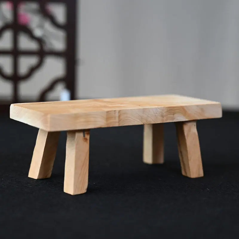 Handcrafted Solid Wood Small Display Stand Table on Luulla