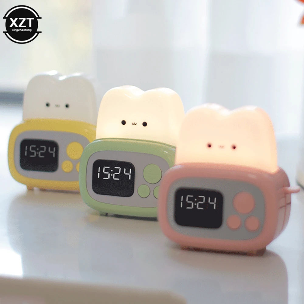 Cute Kawaii Digital Alarm Clock For Kids Bedroom on Luulla