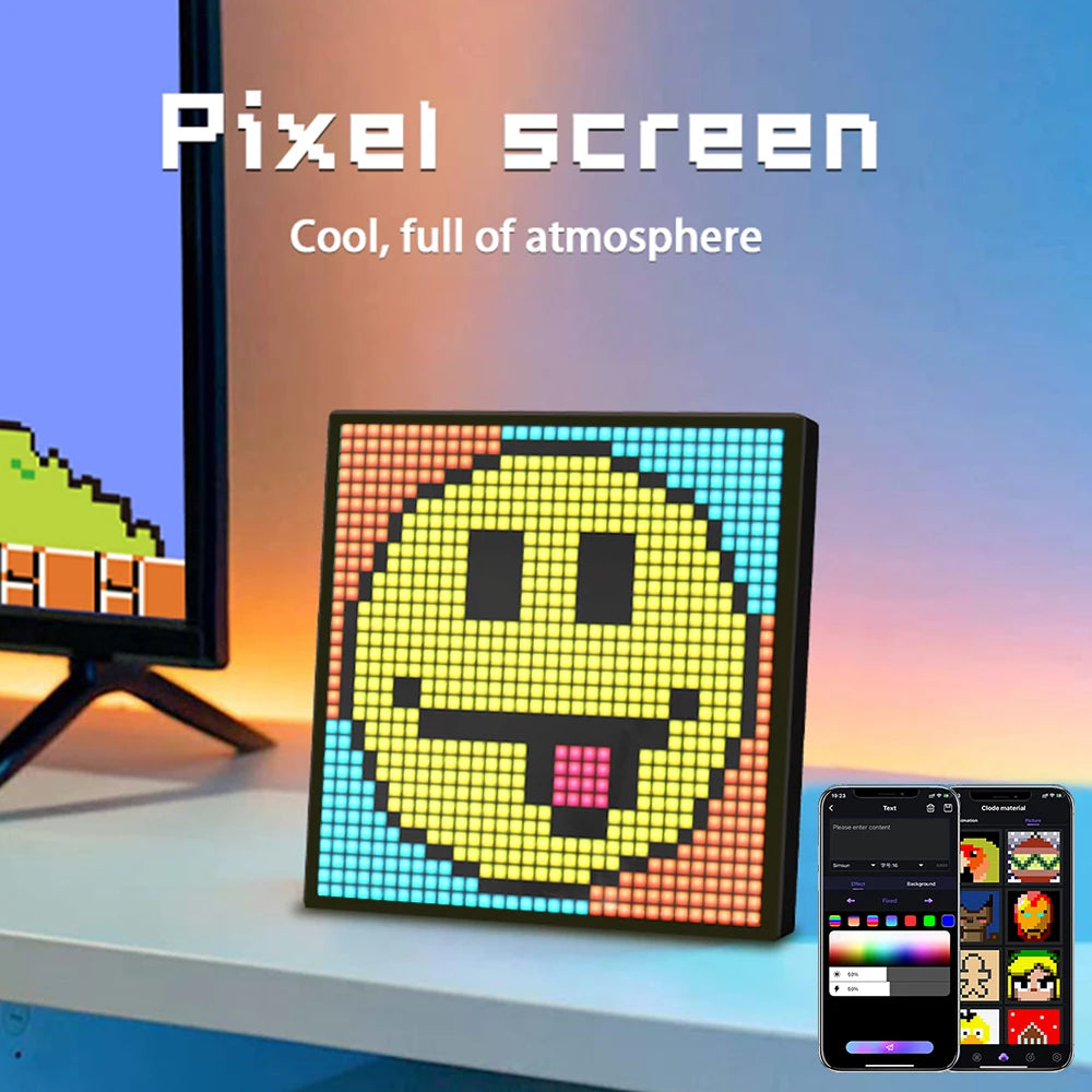 Programmable Led Pixel Art Display Screen With Stand on Luulla