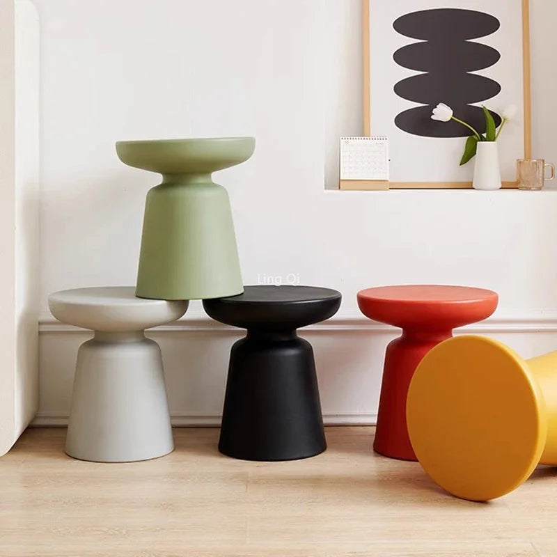Modern Minimalist Stool Set Of Five Assorted Colors on Luulla