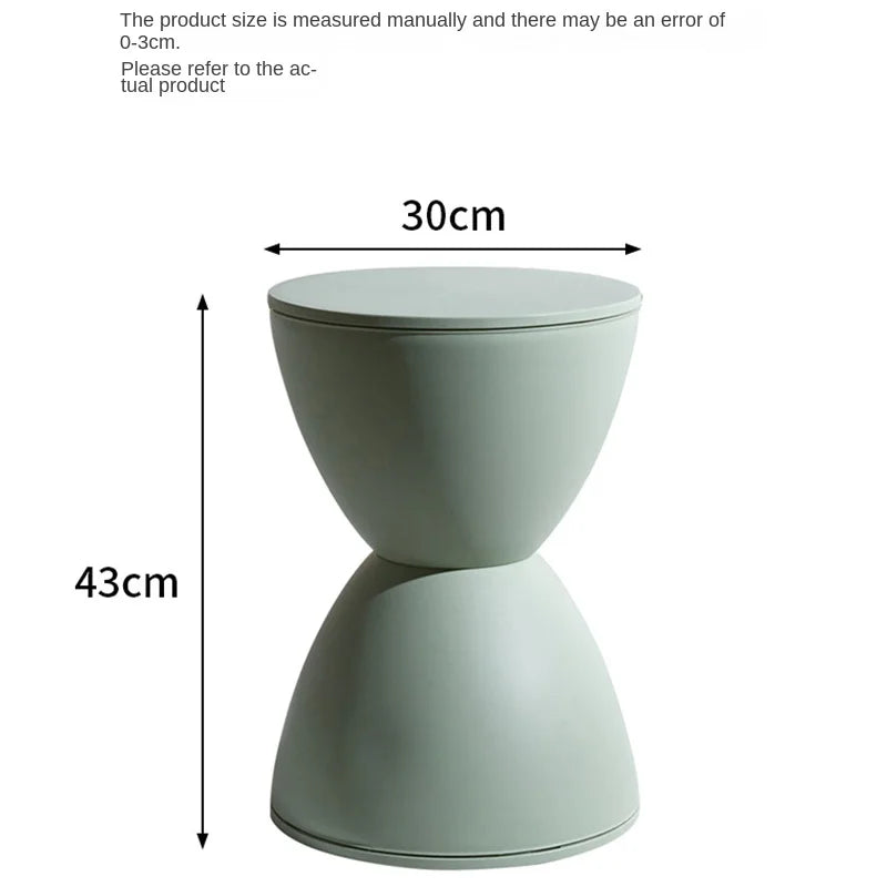 Modern Hourglass Shape Accent Stools In Various Colors on Luulla