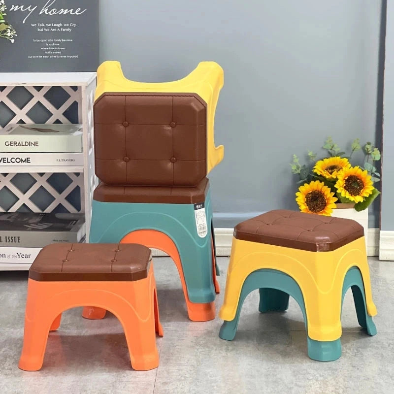 Colorful Modern Kids Plastic Stool Set, 3-piece on Luulla
