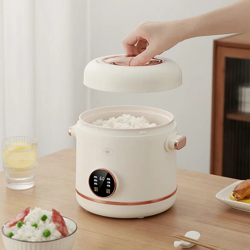 Compact Digital Mini Rice Cooker With Timer Function on Luulla
