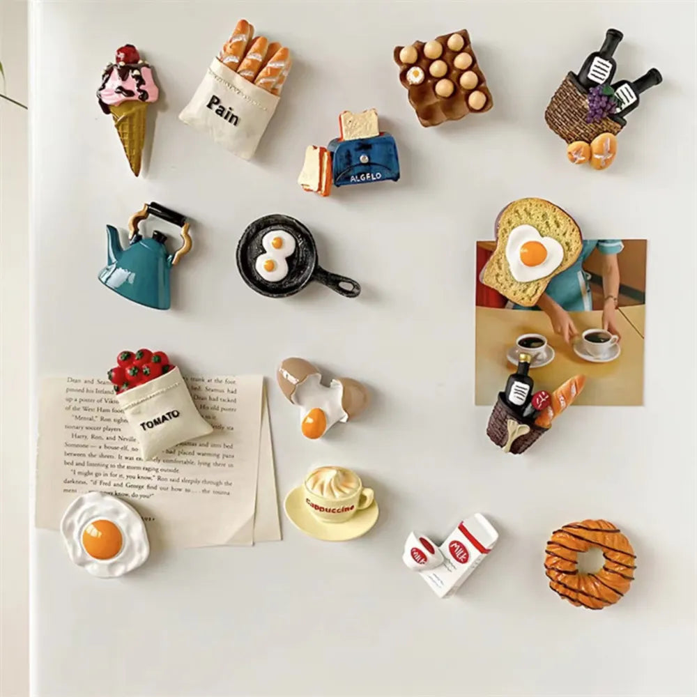 Miniature Food Magnets Kitchen Decor Set Of 11 on Luulla