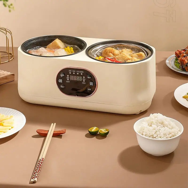Dual Pot Electric Hotpot With Digital Control Panel on Luulla