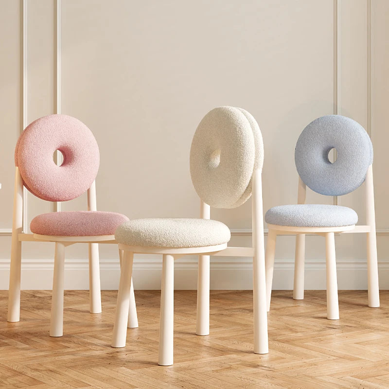 Modern Donut Backrest Accent Chairs In Pastel Colors on Luulla