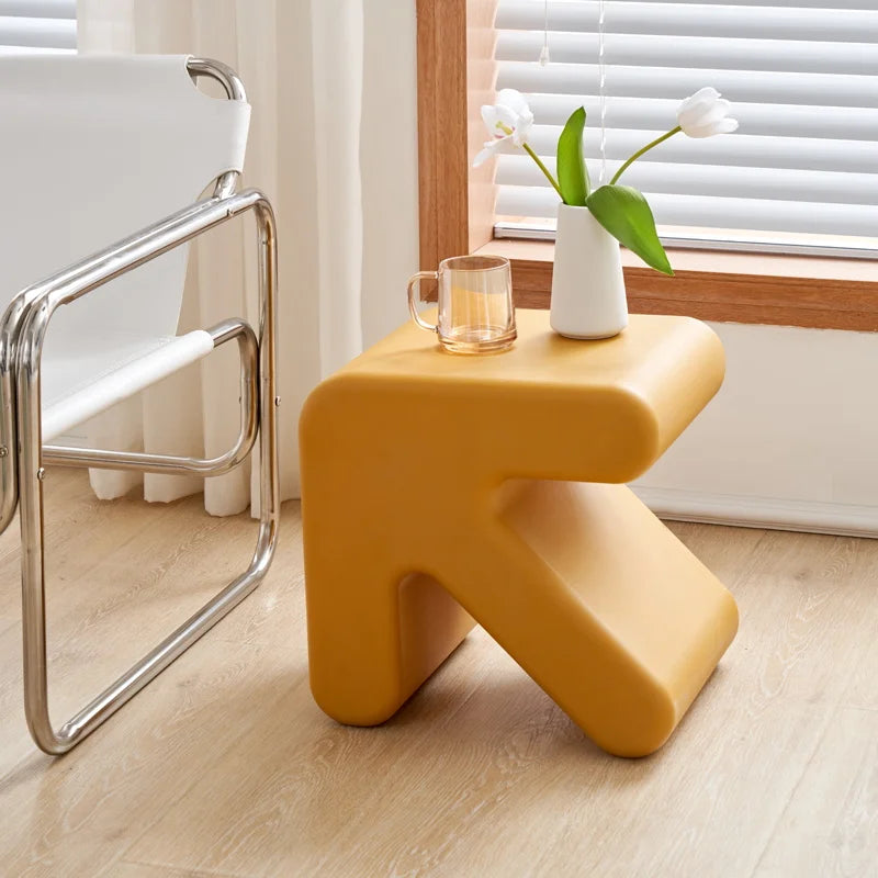 Modern Minimalist Yellow Side Table With Elegant Design on Luulla