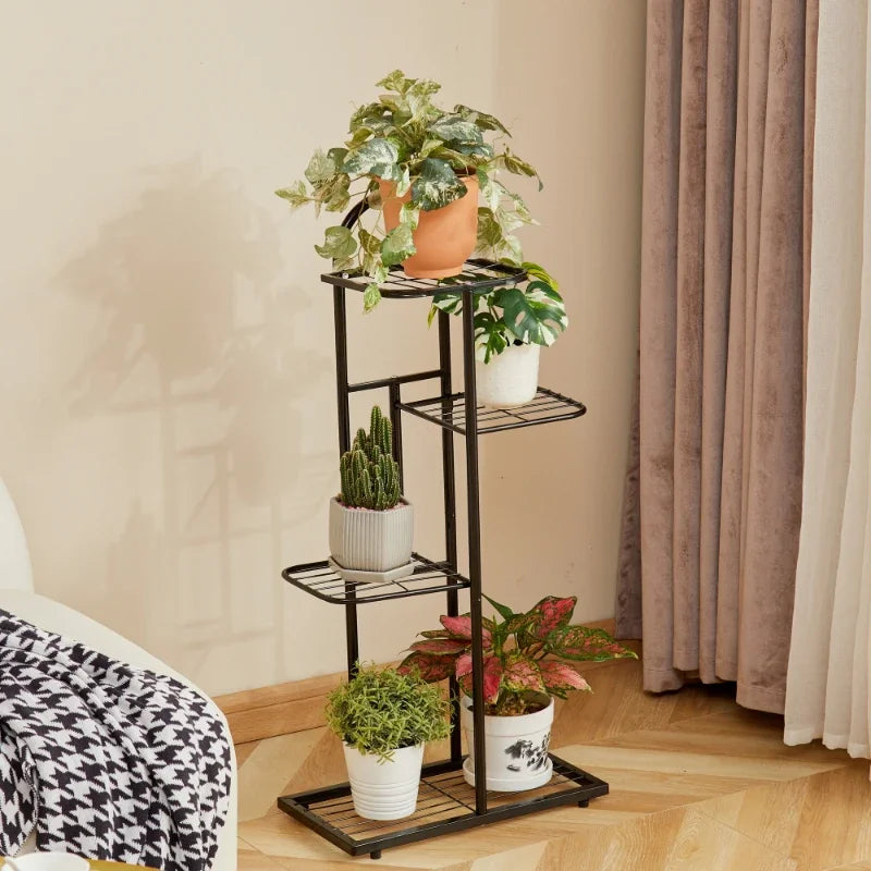 Multi-tiered Metal Indoor Plant Stand Display Shelf on Luulla