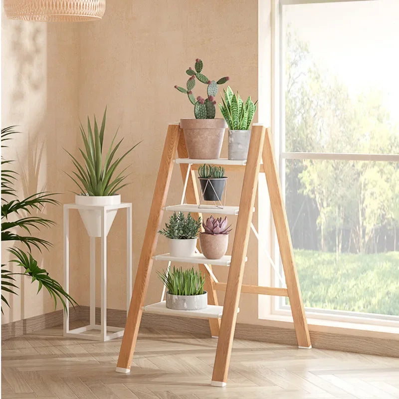Modern 5-tier Wooden Plant Stand Ladder Display Shelf on Luulla