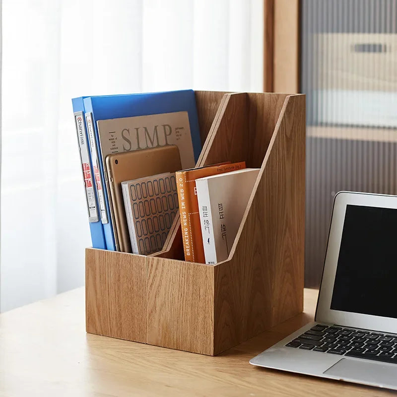 Modern Wooden Desk Organizer For Books And Tablets on Luulla