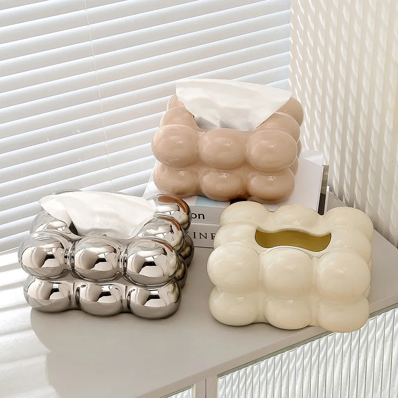Modern Cloud-shaped Ceramic Tissue Box Holder Decor on Luulla