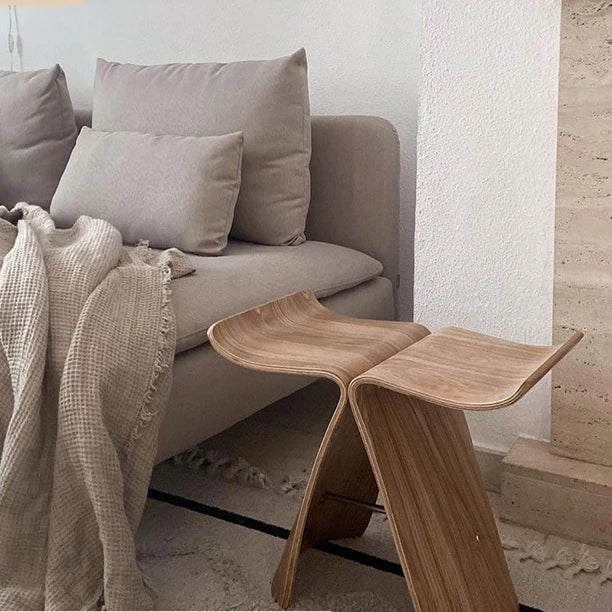 Modern Bentwood Accent Side Table For Living Room on Luulla