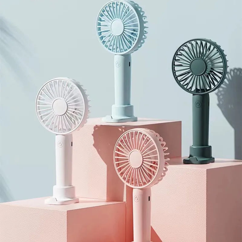 Portable Usb Rechargeable Handheld Mini Desk Fan on Luulla