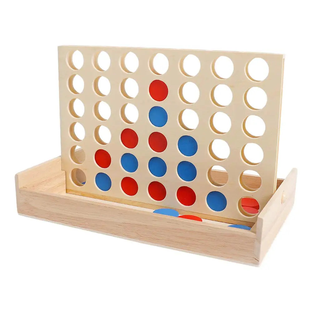 Wooden 4-in-a-row Classic Board Game on Luulla