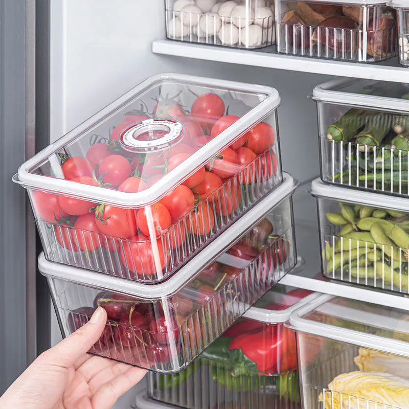 Clear Plastic Refrigerator Food Storage Container Set on Luulla