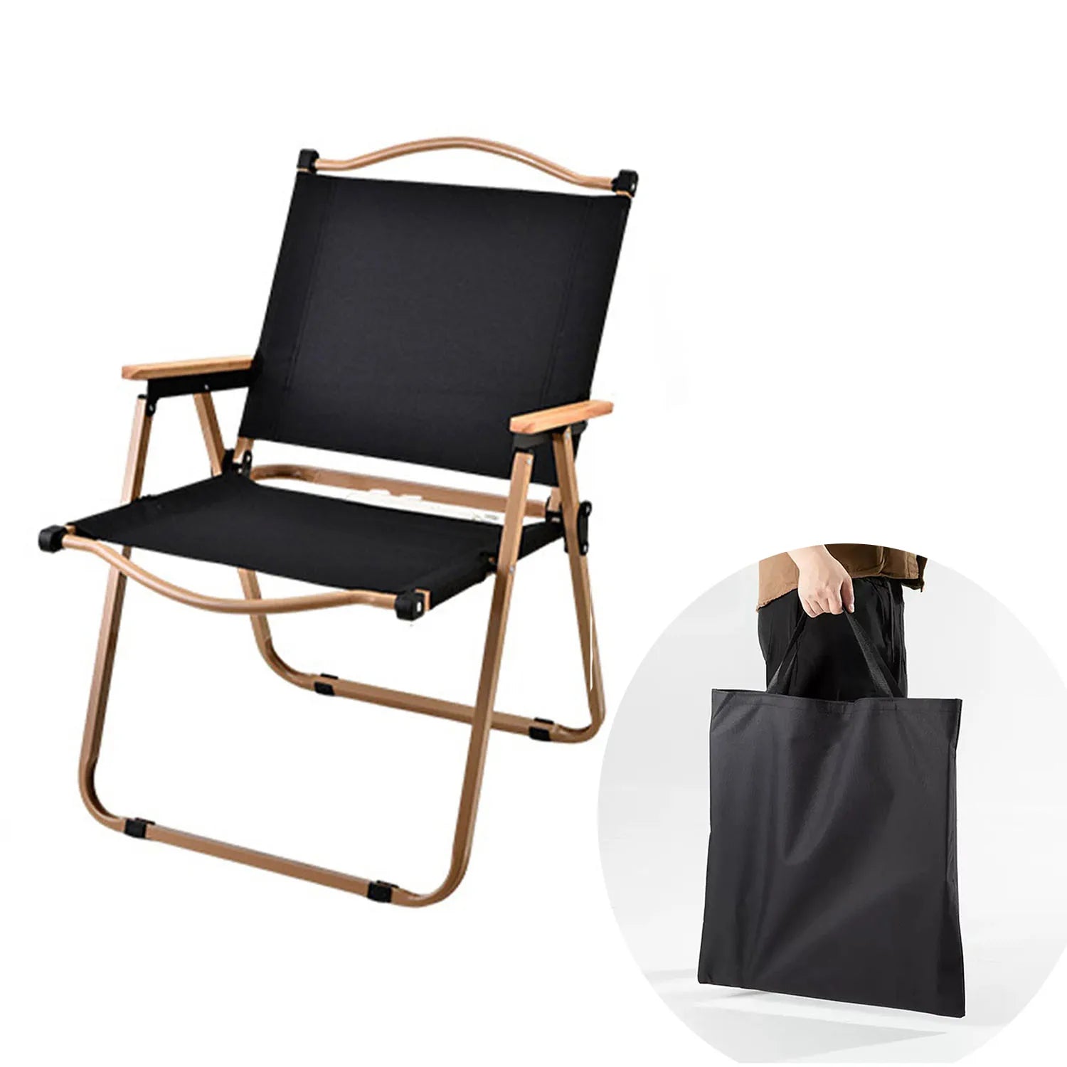 Foldable Outdoor Camping Chair With Carrying Bag on Luulla