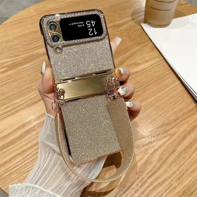 Glitter Flip Phone Case With Stand Holder on Luulla