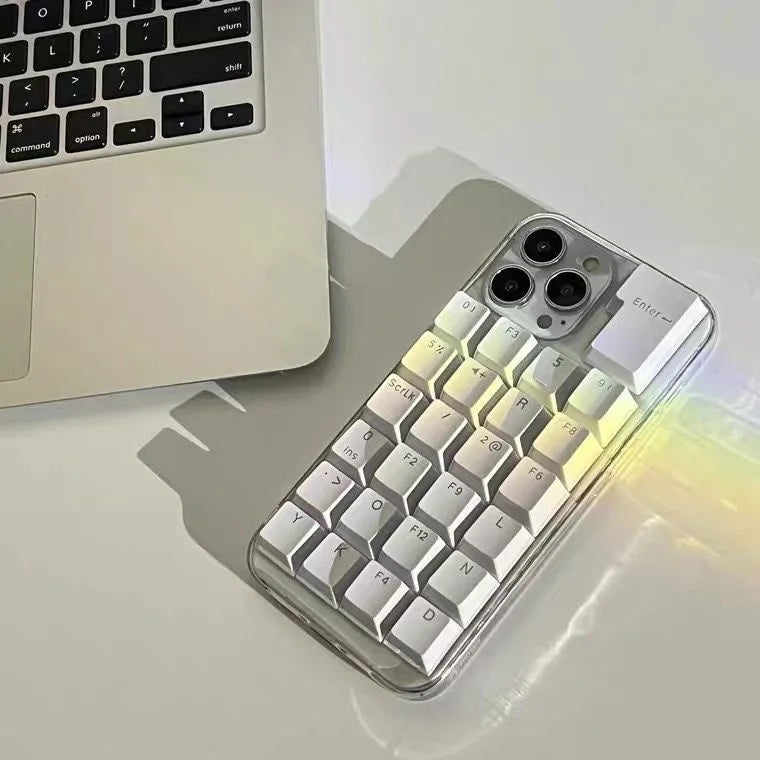 Keyboard Design Iphone Case With Keycaps Protection on Luulla