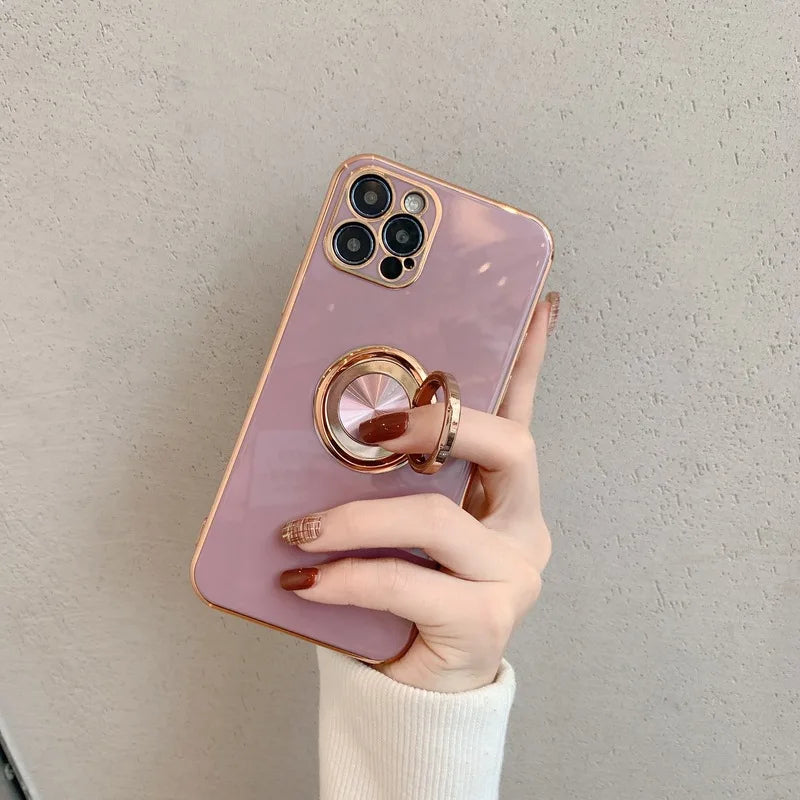 Rose Gold Iphone Case With Ring Holder on Luulla