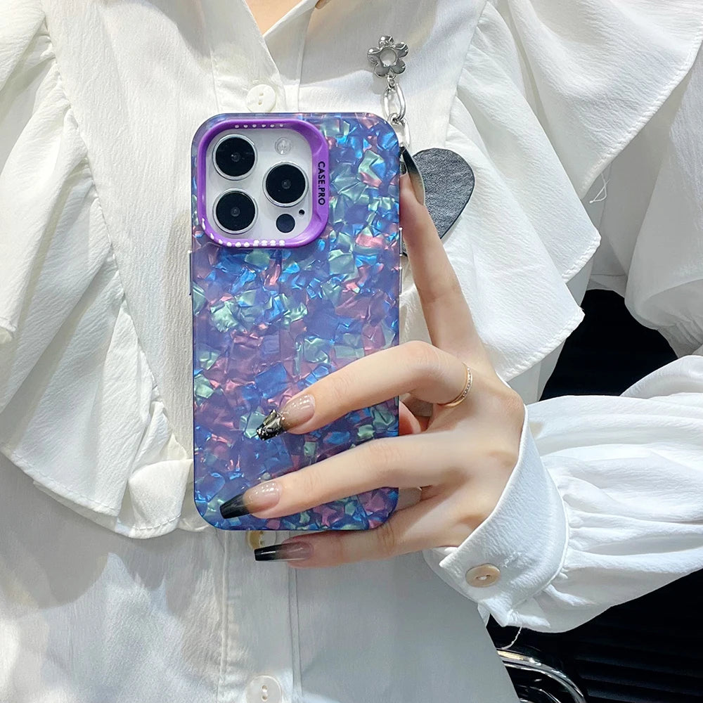 Holographic Iphone Case With Iridescent Triangle Design on Luulla
