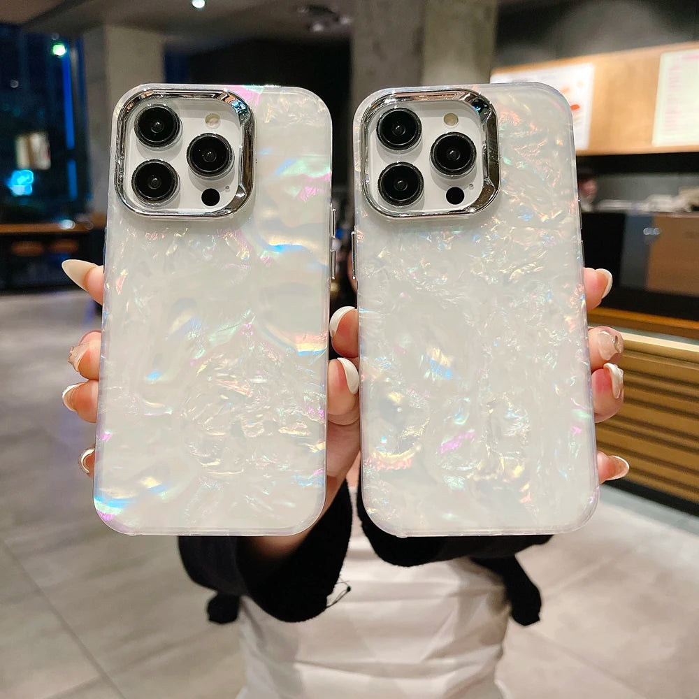 Iridescent Shine Marble Iphone 13 Pro Case on Luulla