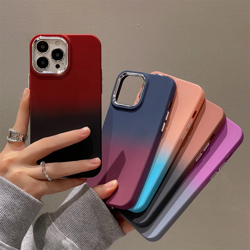 Gradient Color Shockproof Iphone Case Collection on Luulla