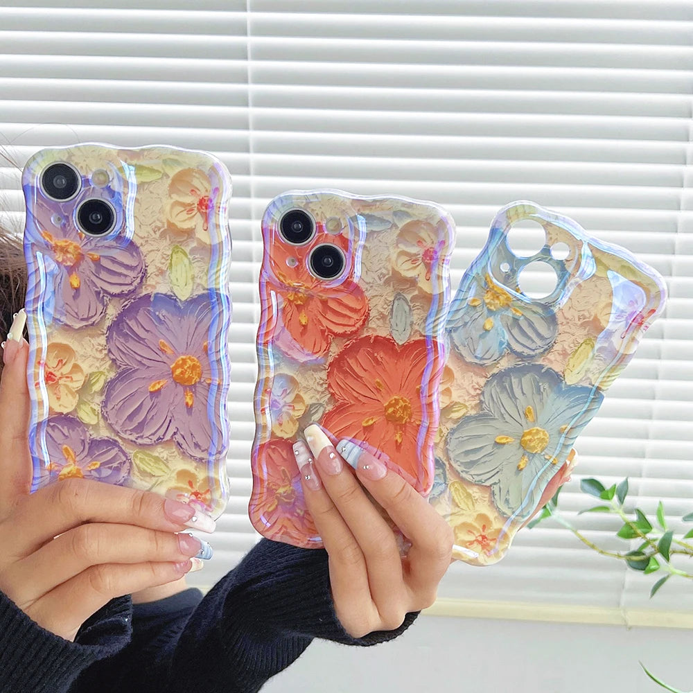 Floral 3d Embossed Protective Phone Case Collection on Luulla