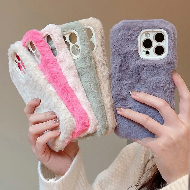 Fluffy Plush Protective Case For Iphone Models on Luulla