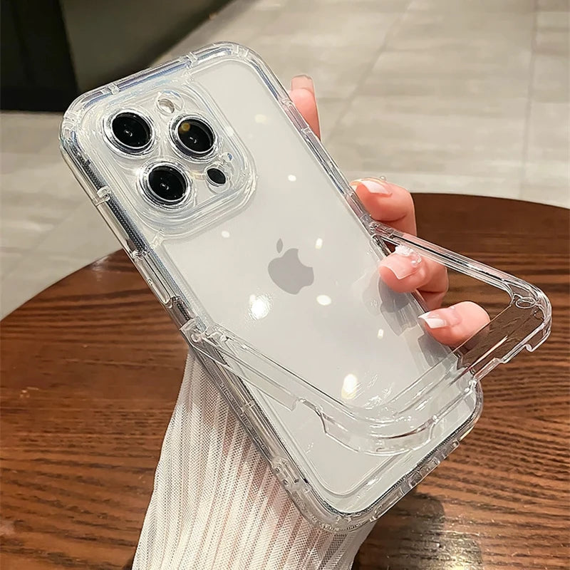 Transparent Iphone Case With Rotating Phone Stand on Luulla