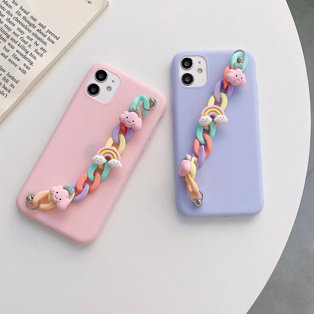 Cute Pastel Phone Cases With Charm Straps on Luulla