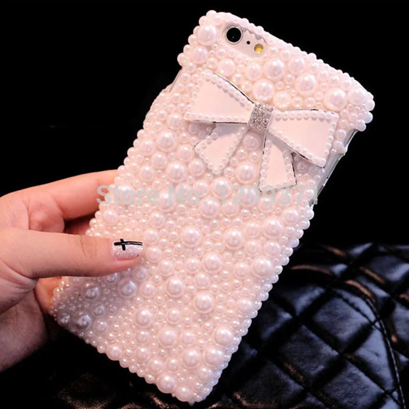 Elegant Pearl Iphone Case With Bow Design on Luulla
