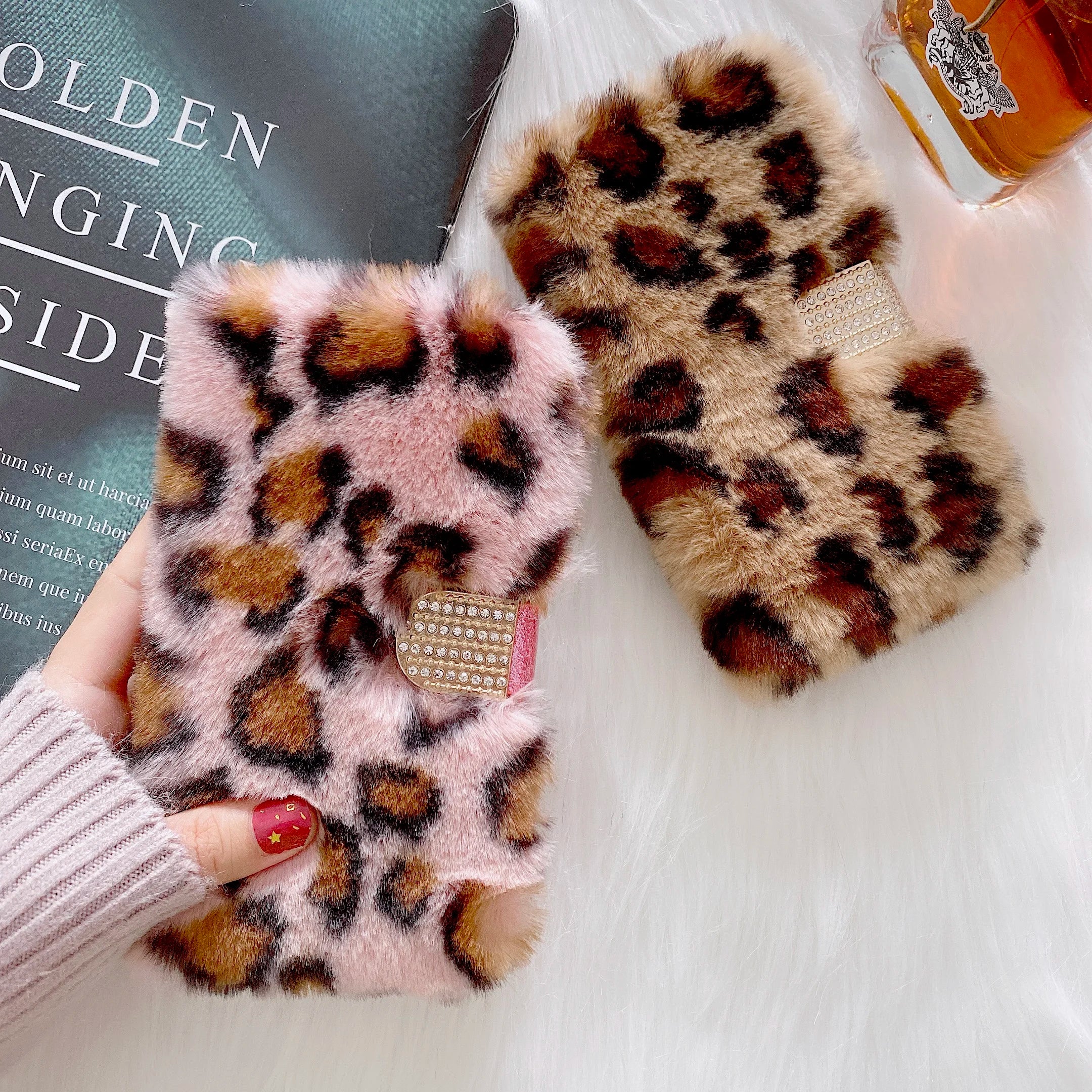 Luxury Leopard Print Fur Phone Case Collection on Luulla