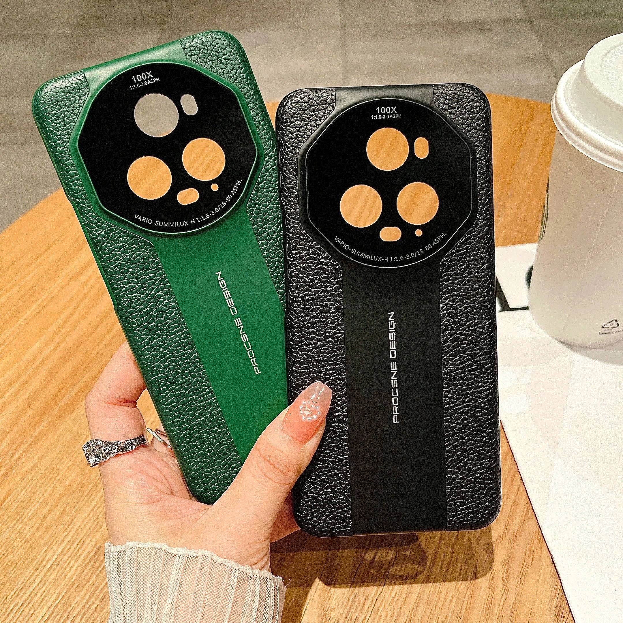 Luxurious Leather Camera Shield Phone Case on Luulla