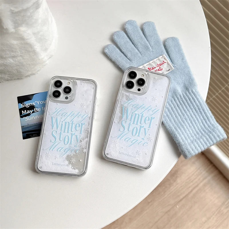 Winter Story Magic Iphone Case With Gloves on Luulla