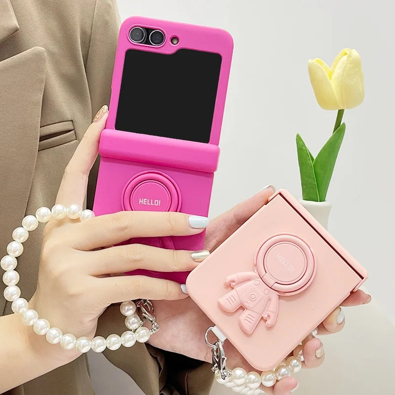 Cute Astronaut Themed Phone Case With Strap on Luulla