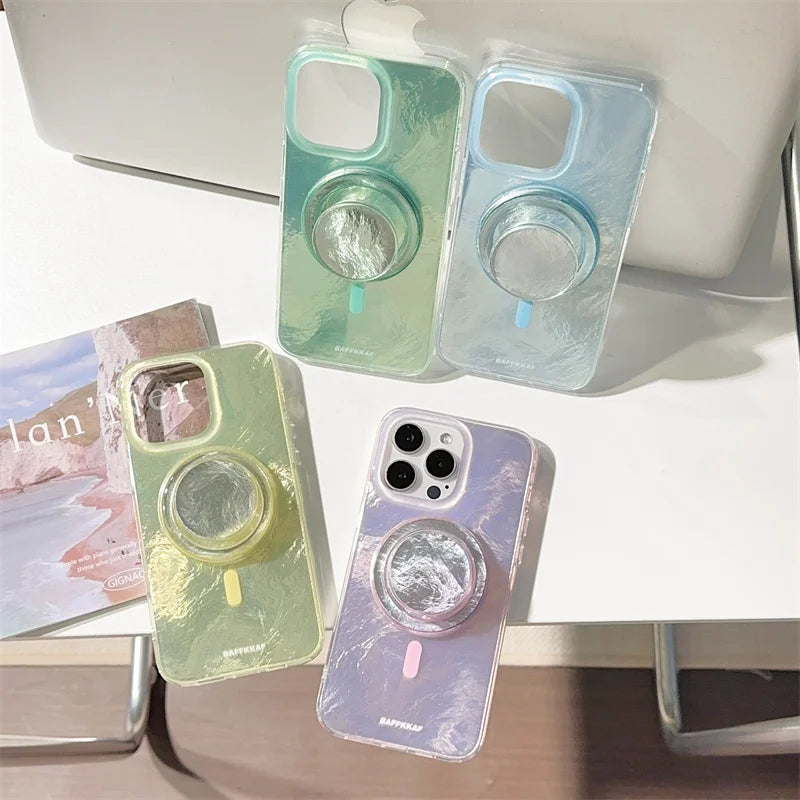 Iridescent Phone Case With Ring Stand Holder on Luulla