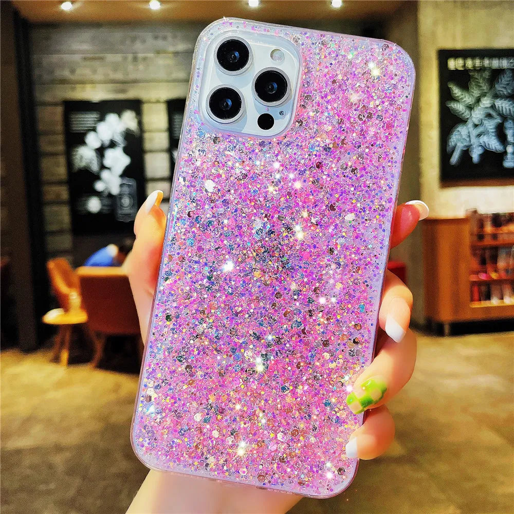 Sparkling Pink Glitter Iphone Case For Protection on Luulla