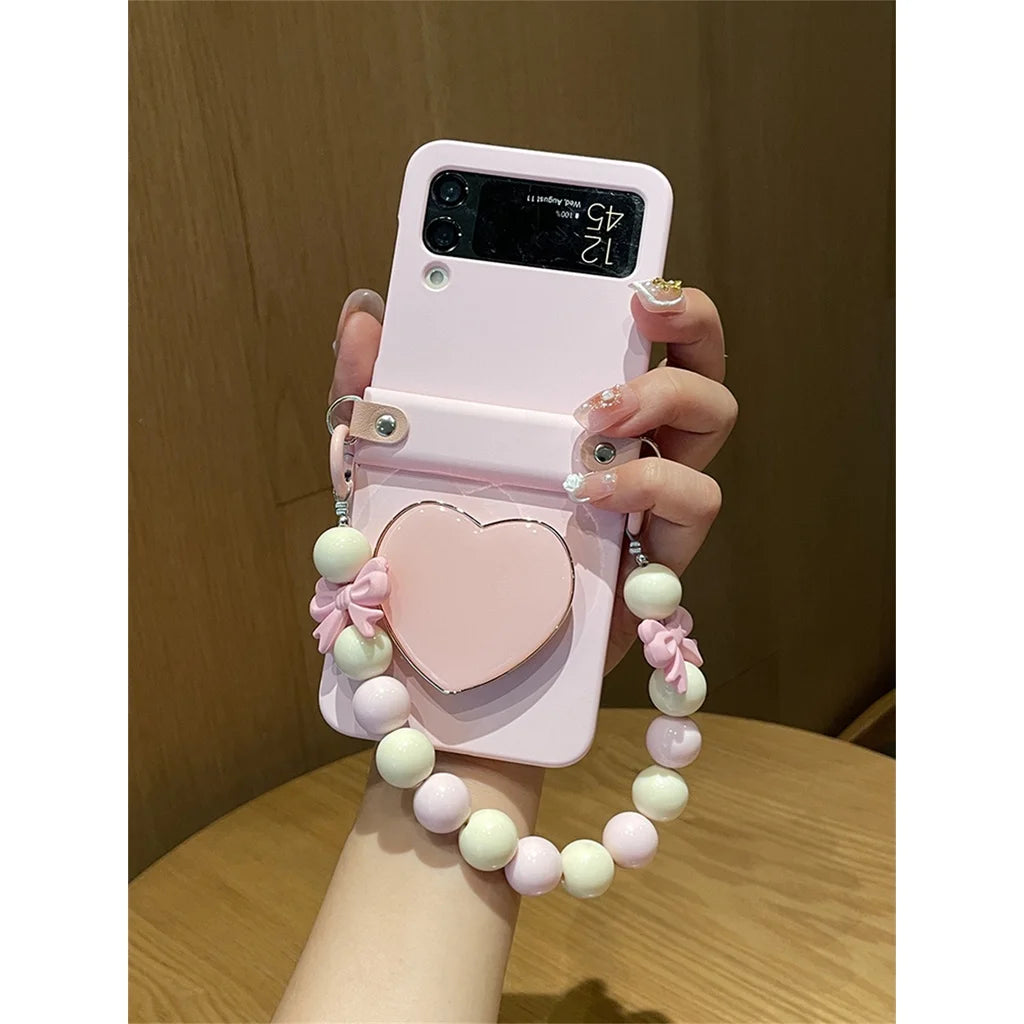 Cute Pink Heart Phone Case With Strap on Luulla