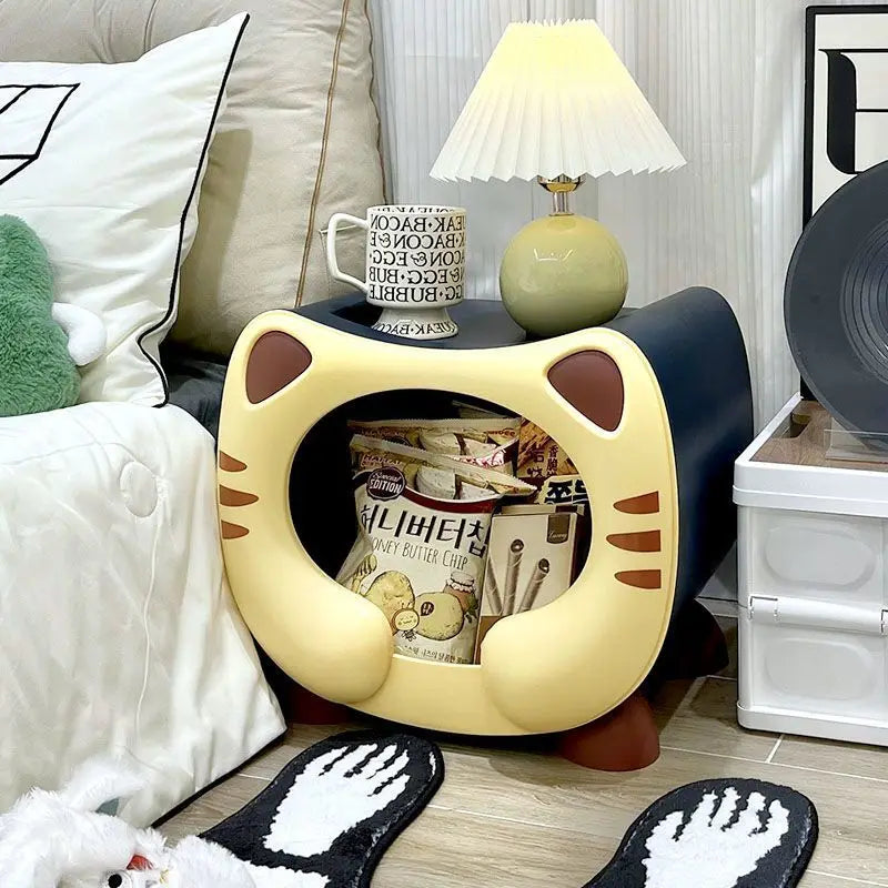 Cute Cat-shaped Storage Ottoman With Seat Lid on Luulla