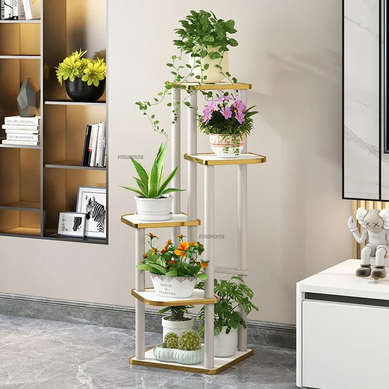 Multi-tier Indoor Metal Plant Stand With Shelves on Luulla