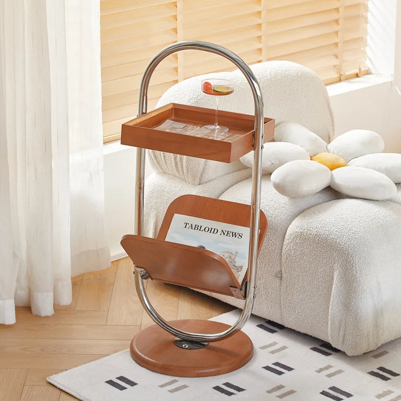 Modern Oval Metal Frame Side Table Organizer on Luulla