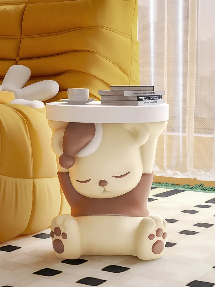 Adorable Bear Side Table With Storage Compartment on Luulla
