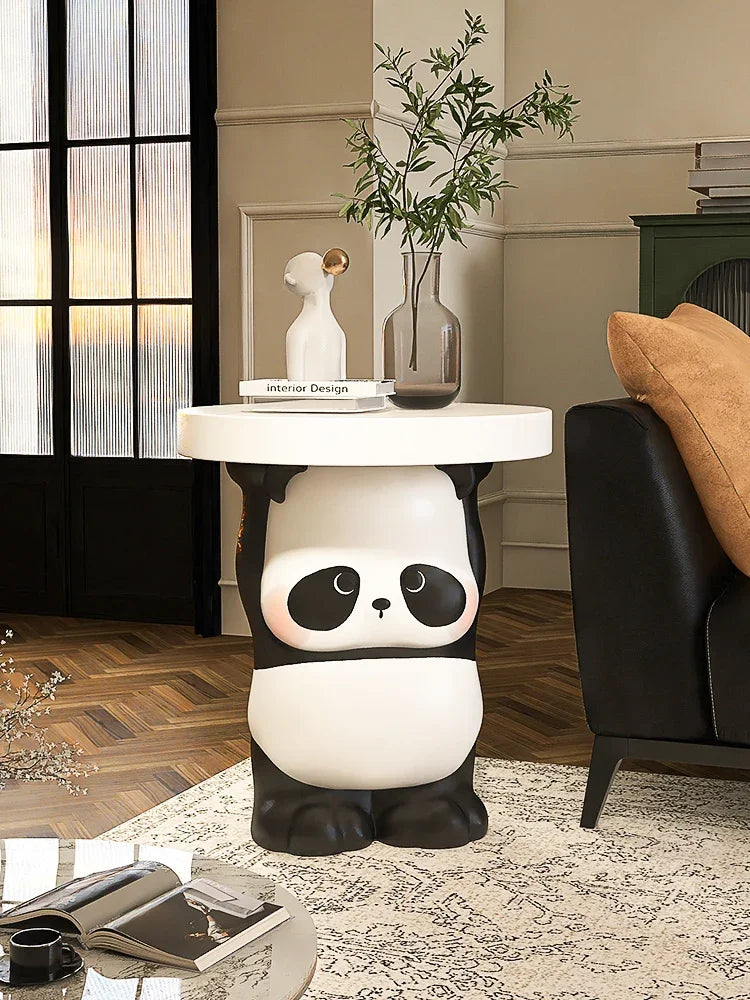 Cute Panda Shaped Side Table With on Luulla