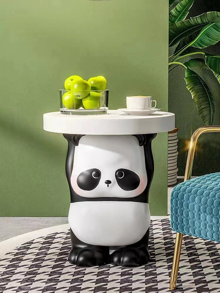 Cute Panda-shaped End Table With Storage on Luulla